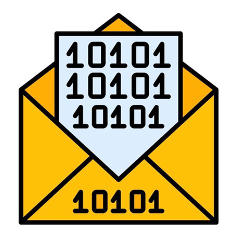 Premium Vector Binary Messages Flat Illustration