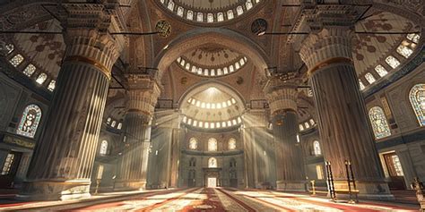 모스크의 독특한 인테리어 디자인 인테리어 디자인 사원 내부 이슬람 건축 배경 일러스트 및 사진 무료 다운로드 Pngtree