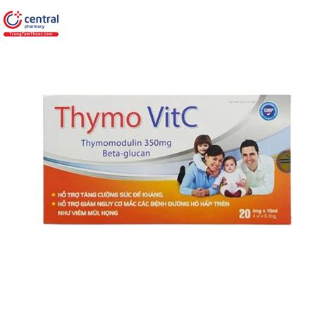Thuốc Thymo Vitc Hộp 20 ống Hỗ Trợ Tăng Cường Sức đề Kháng