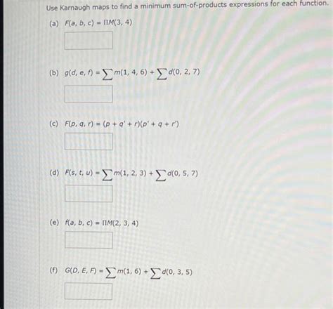 solved f a b c Πm 3 4 g d e f ∑m 1 4 6 ∑d 0 2 7