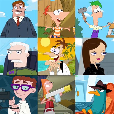 Phineas And Ferb Characters Everything Good Tv Phineas And Ferb