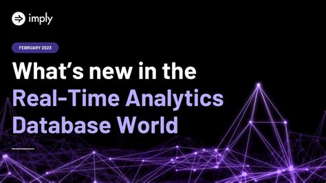 Ajith R On Linkedin Whats New In The Real Time Analytics Database