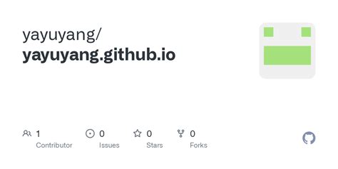 Yayuyang Github Io README Md At Main Yayuyang Yayuyang Github Io GitHub