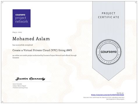 Aslam Mohamed On Linkedin Create A Virtual Private Cloud Vpc Using