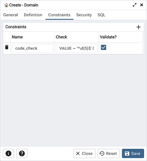 domain dialog — pgadmin 4 8 14 documentation