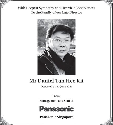 Farewell Daniel On This Day A Bunch Of Us From Panasonic Sent Our Friend Colleague Comrade