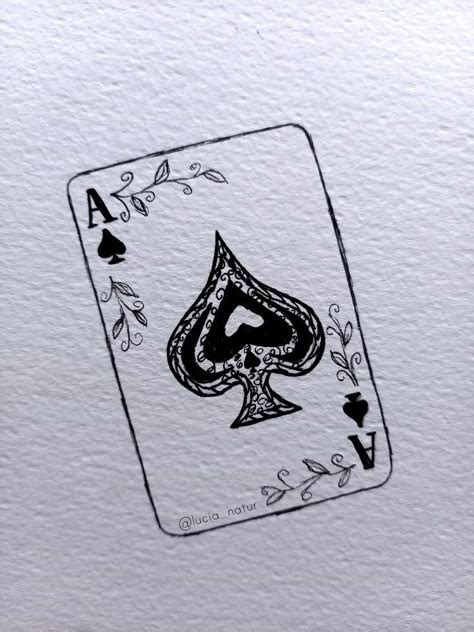 Ace Of Spades Card Drawing