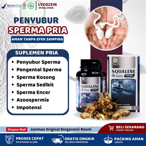 Jual BIO SQUALENE Obat Penyubur Sperma Pengental Mani Encer Vitamin ...