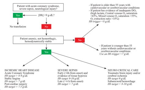 Example Of An Algorithm For Anemia Tolerance Evaluation In Patients