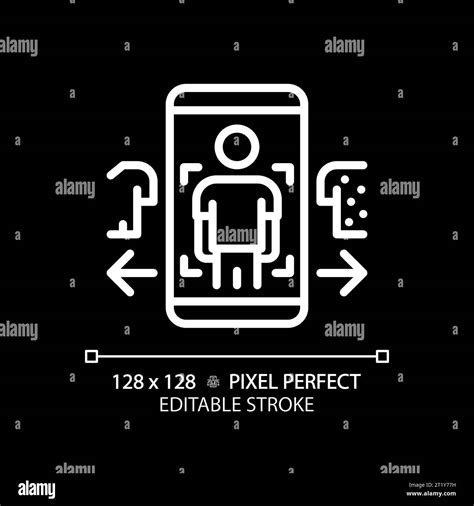 2d Thin Linear White Mobile App Icon Stock Vector Image And Art Alamy