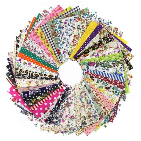 Diy Quilting Patch 60pcs 10cmx10cm Charm Pack Cott Grandado
