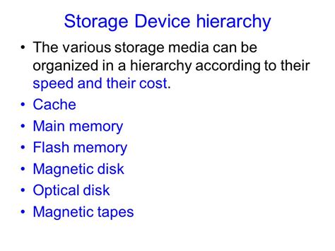 Overview Of Physical Storage Media Ppt Video Online Download