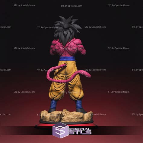 Goku Ssj4 Basic Standing 3d Print Stl Dragonball 3d Model Specialstl