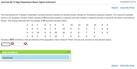 Solved Exercise 08 17 Algo Population Mean Sigma Unknown