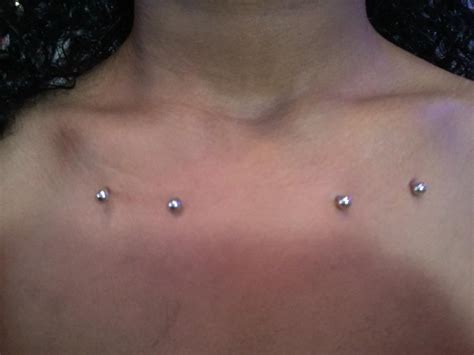 Surface Piercing With Surface Barbells South Beach Miami Fl