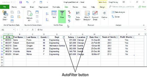 How To Use Autofilter In Excel 2019 Dummies How To Use Autofilter In Excel 2019 Dummies