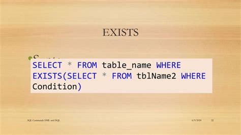 Database Management System Sql Operators Ppt