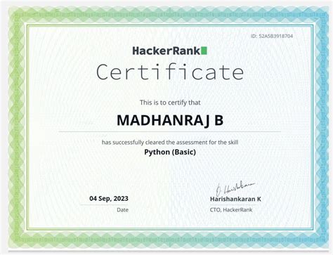 Madhanraj B On Linkedin Pythonprogramming Hackerrank Codingskills