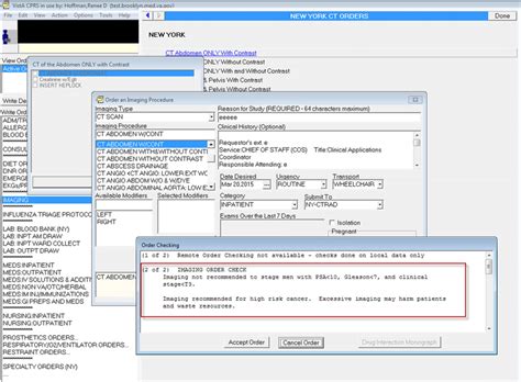 Cprs Screen Capture Of Clinical Reminder Order Check Croc Download