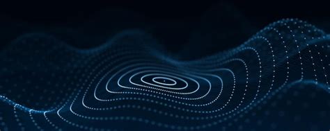 Premium Photo Dynamic Wave Of Particles Vector Abstract Futuristic Background Big Data