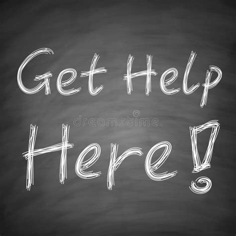 Get Help Here Stock Vector Illustration Of Concept Asking 42730911