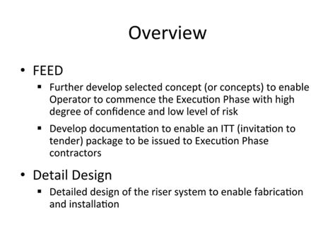 Riser Design Overview Pdf Civil Engineering Industry Industries