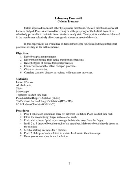 Laboratory Cell Transport 1235344206 Download Free Pdf Cell