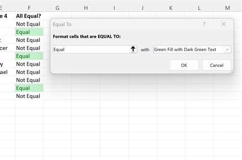 How To Compare Four Columns In Excel With Example