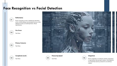 Face Recognition Vs Facial Detection Facial Landmarks Ppt Sample St Ai Ss Ppt Template