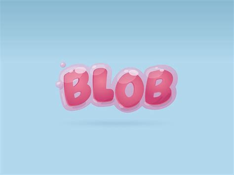 Blob Typo Clever Logo Visual Puns Typo Design
