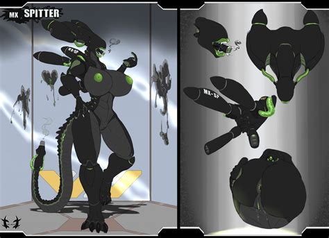 Rule 34 Alien Alien Franchise Anthro Anus Beckoning Big Breasts Black Claws Bodily Fluids