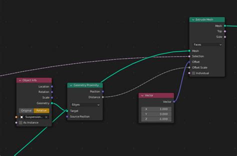geometry nodes extrude mesh problem modeling blender artists
