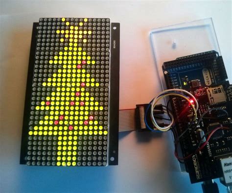 connected christmas tree using arduino and temboo christmas tree