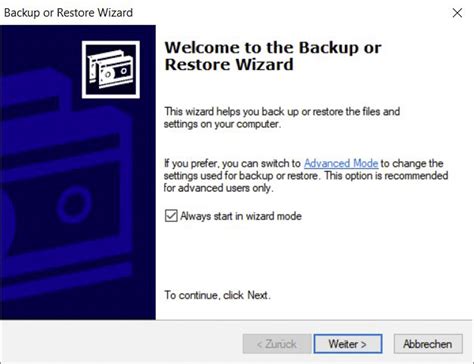 Ntbackup Datei Restore Aus Alten Bkf Dateien Auf Aktuellem Windows Deskmodder De