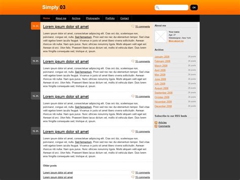 Download Free HTML CSS Template Simply 03 Free HTML Templates Free CSS Templates And More