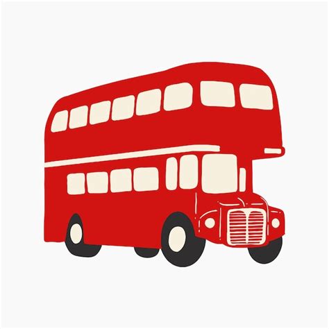 Premium Vector Double Decker Bus Illustration