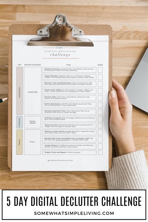 5 Day Digital Declutter Challenge