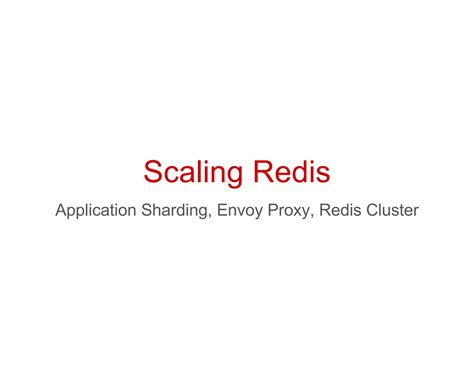 Scaling Redis Dmitry Polyakovsky Pdf