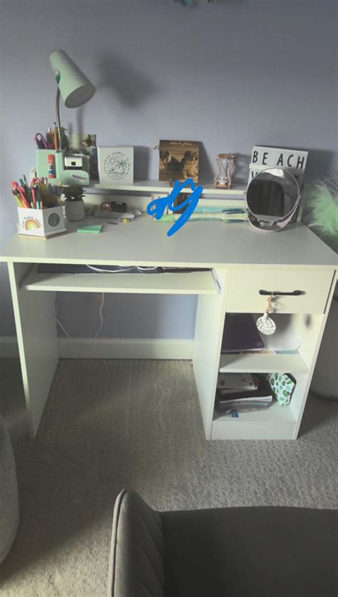 Study Laptop Table With Drawer And Keyboard Tray Costway