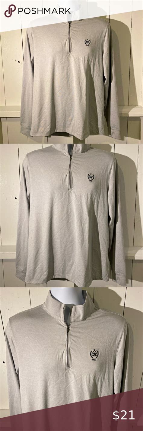 Nwt Greg Norman Play Dry Golf Pullover Mens Sport Long Sleeve Shirt