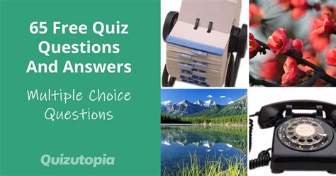 85 General Trivia Quizzes With Answers (Multiple Choice) - Quizutopia