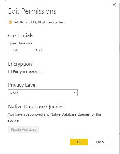 configure mysql connection in on premises data gateway online service
