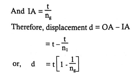 Lateral Shift And Types Of Depths Class Eleven Physics