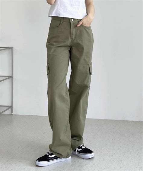뉴진스바지 여자카고바지 여름 쿨 얇은 여성카고팬츠 건빵 면 편한 와이드 일자 통바지