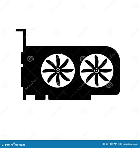 Graphic Card Icon Stock Vector Illustration Of Graphic