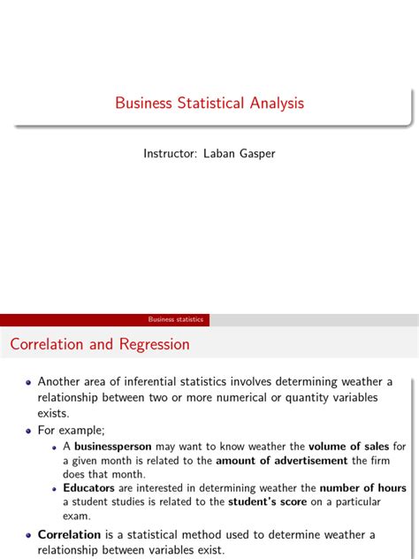 Mathematics Correlation And Regression Pdf Statistics Regression