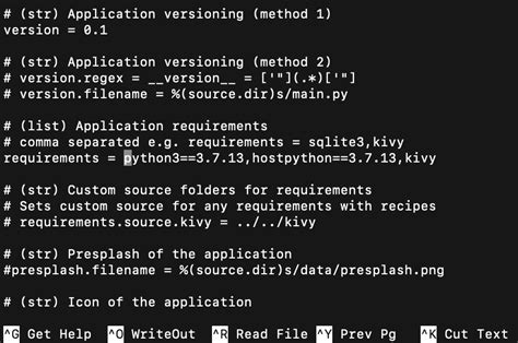 Not Able To Change The Python Version Under Buildozer Issue Kivy Buildozer GitHub