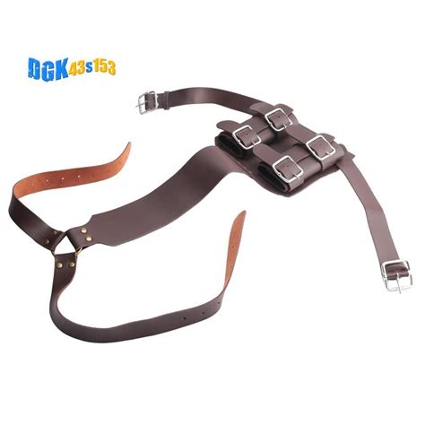 Medieval Witcher Double Back Scabbard For Sword Cutlass Holder Viking Pirate Warrior Leather