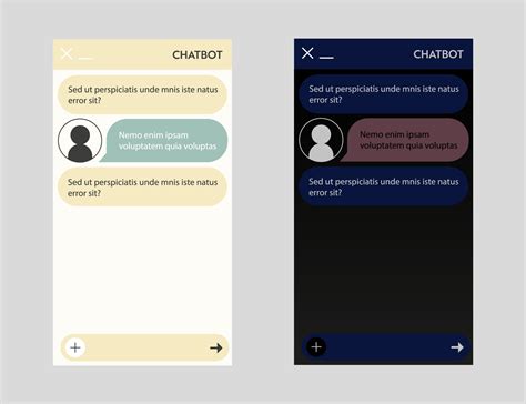 Chatbot Window Set User Interface Of Application With Online Dialogue Conversation With A