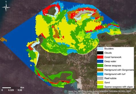 7 Benthic Habitat Map Of The Sandy Island Oyster Bed Mpa The Nature Download Scientific